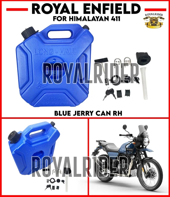 ROYAL ENFIELD &BLUE JERRY CAN RH" For Himalayan 411 $70.19 - PicClick CA