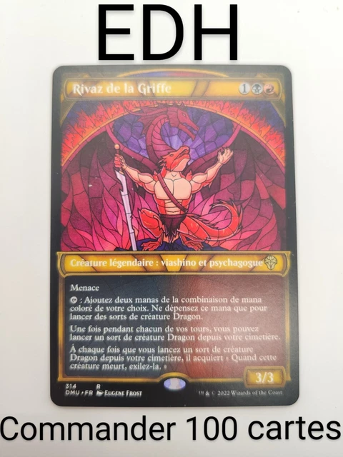 MTG COMMANDER DECK Dragon Tribal Rivaz de la Griffe 100 Cartes Magic ...