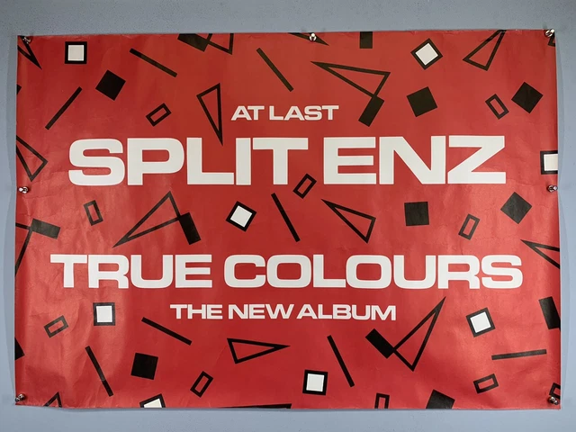 SPLIT ENZ NEIL Finn Crowded House Poster Original Promo True Colours 1980 EUR 60,88 - PicClick IT