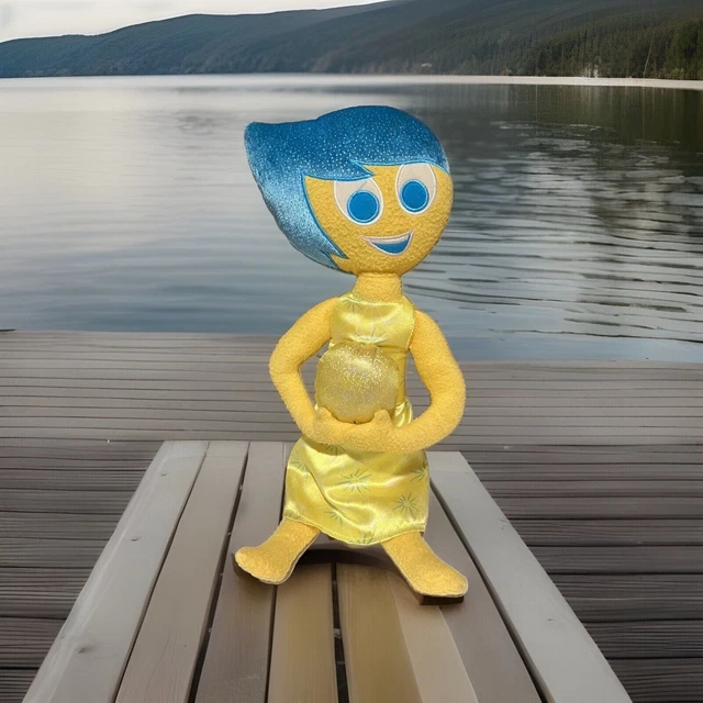 DISNEY PIXAR INSIDE Out Joy with Holographic Orb Plush Doll Stuffed Toy ...