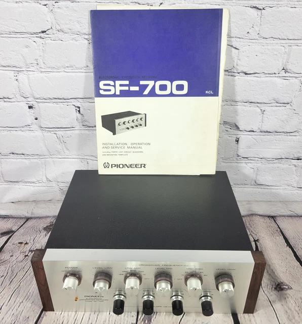 VINTAGE PIONEER SF-700 Stereo Electronic Crossover with Manual ...