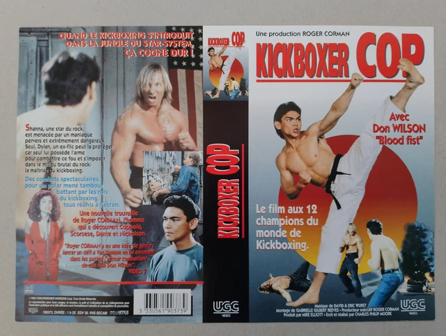JAQUETTE VHS - Kickboxer Cop - Vhs Sleeve - Don Wilson - Karaté EUR 7,00 - PicClick FR