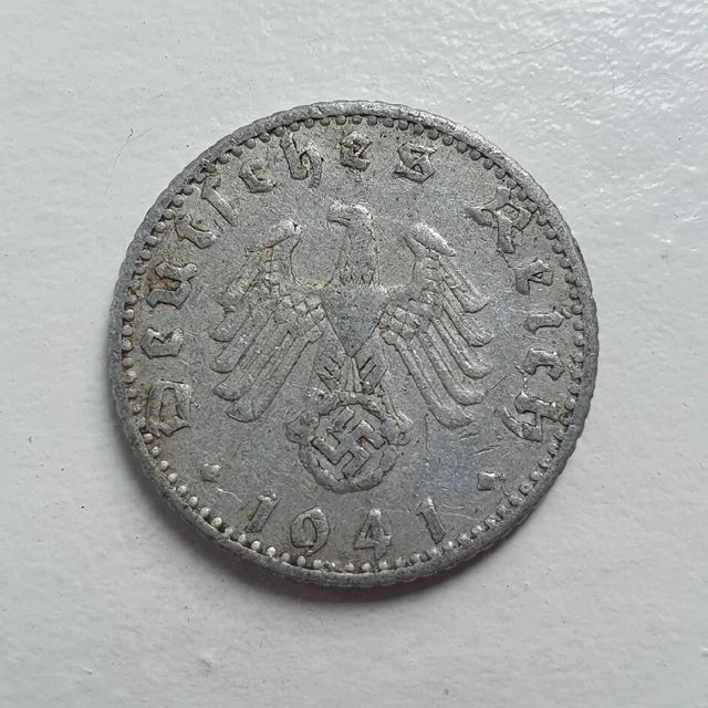 1941 NAZI GERMANY Third Reich 50 Reichspfennig Coin High Grade EUR 6,72 ...