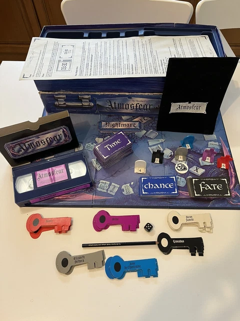 VINTAGE ATMOSFEAR VHS Video Board Game 1991 Retro Gaming Atmosphere ...