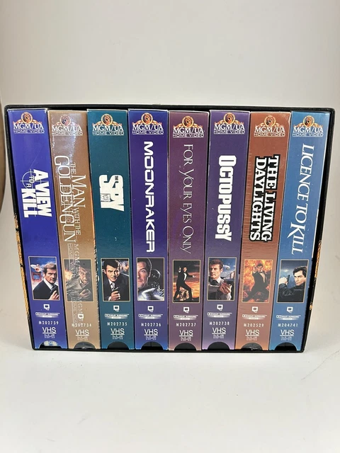 007 The James Bond Collections Set Volume 2 Vhs Box Set 8 Total