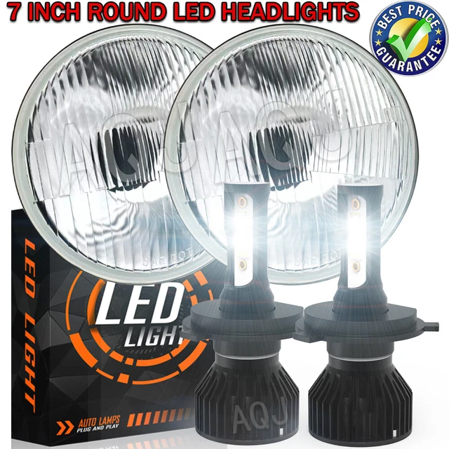 FOR CHEVROLET CAMARO Z28 SS RS 67-81 2Pcs 7"inch Round LED Headlight Hi ...