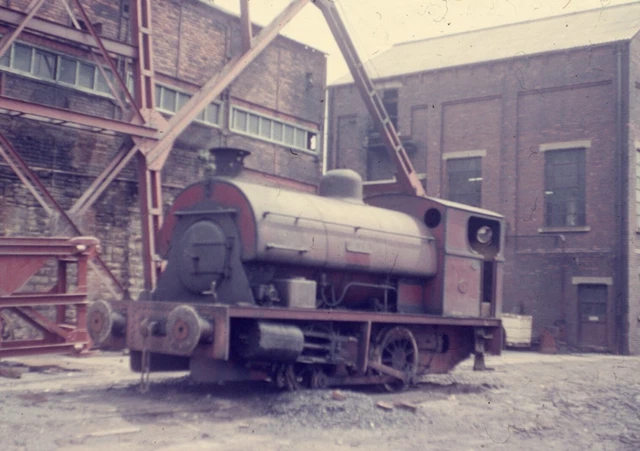 35MM SLIDE BR British Railways Steam Loco Queen 1330 Newmarket ...