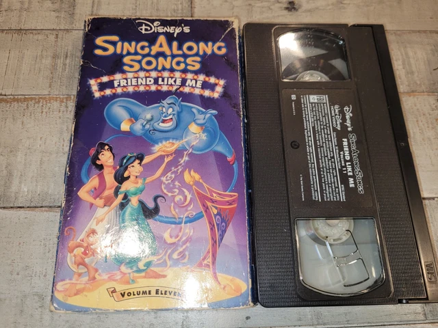 DISNEY'S SING ALONG Songs: Friend Like Me (VHS, 1993) $9.75 - PicClick CA