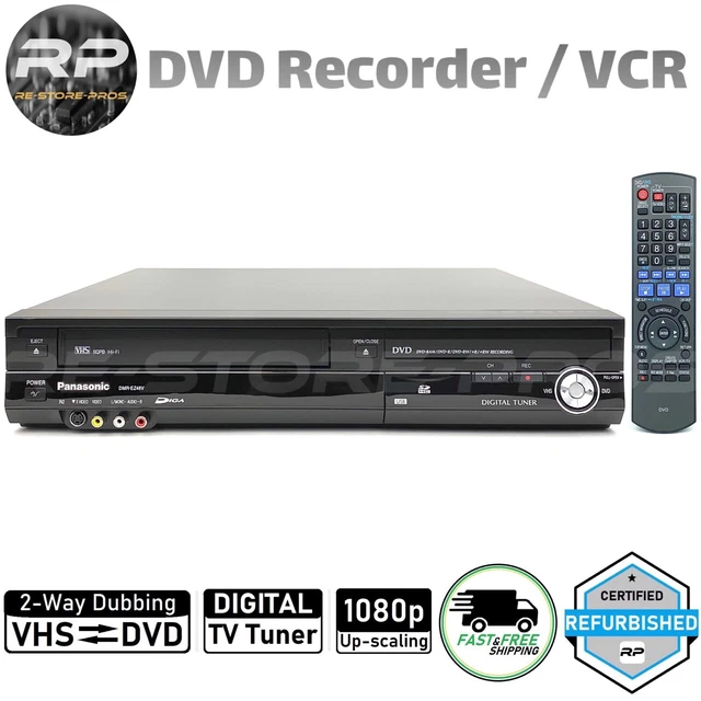 PANASONIC DMR-EZ48V DVD VCR Combo Player VHS to DVD Recorder HDMI 1080p ...