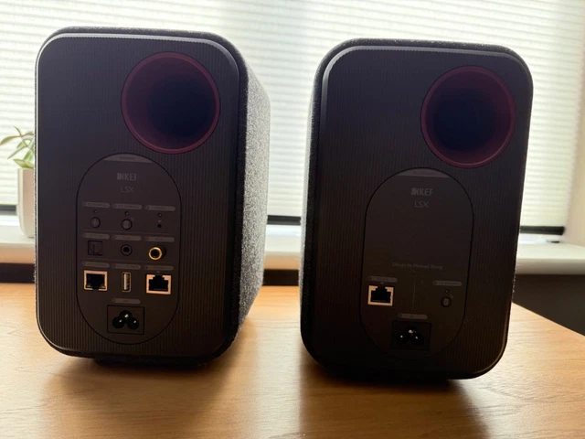 KEF LSX HI-RES Active Wireless Speakers - Black - Excellent Condition £ ...