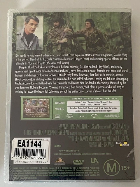SWAMP THING (DVD, 1982) Ray Wise, Wes Craven Horror DC New Sealed Region 4 £14.67 - PicClick UK
