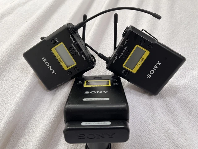 SONY URX-P03 D two Channel Receiver + 2x Sony UTX-B03 Transmitters + Lavs Mics £699.00 - PicClick UK