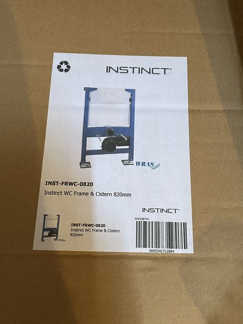 INSTINCT CROSCO WC Frame and Dual Cistern (No Flush Plate) 820mm ...