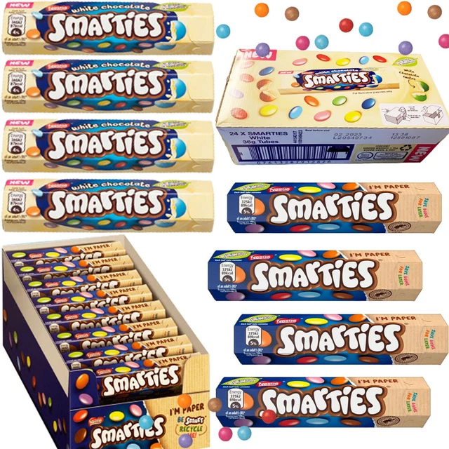 SMARTIES MILK & white Chocolate Tube 38g - Perfect Treat £11.95 ...