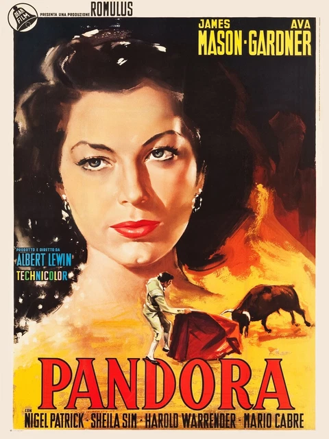 PANDORA, AVA GARDNER, Repro affiche cinéma CORRIDA VINTAGE, (40x60), HQ ...