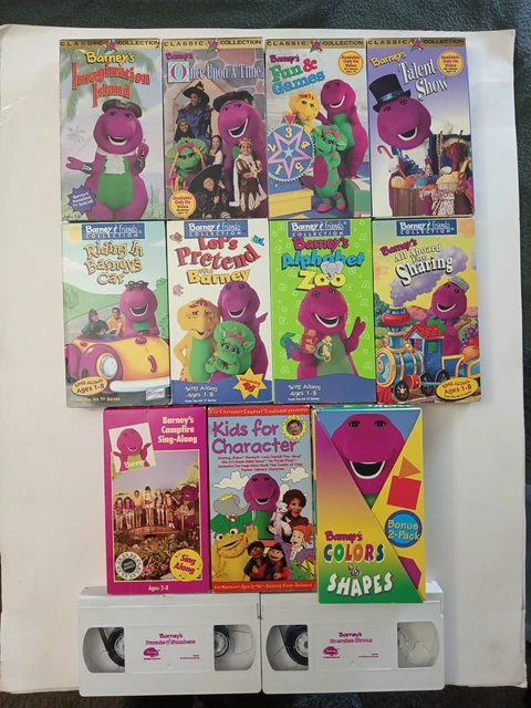 13 BARNEY VHS Lot Classic Collection Barney And Friends Collection And ...