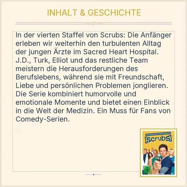 SCRUBS DIE ANFÄNGER Staffel 4 DVD Box Set Zach Braff Serie EUR 5,20 ...