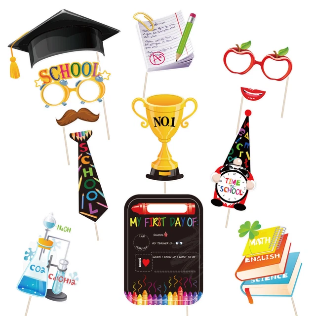 FIRST DAY OF School Photo Booth Props Preschool Party Pre-assembled £11 ...