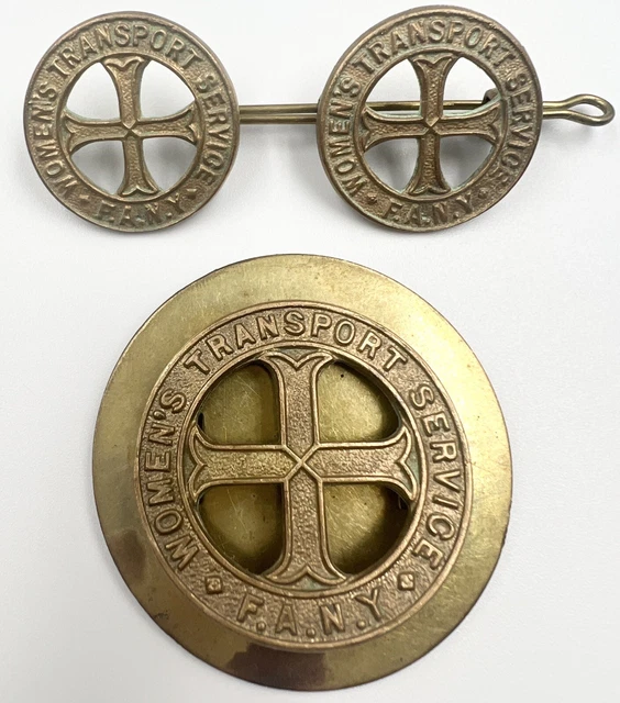 GENUINE WW2 FANY Women’s Transport Service Cap & Collar Badge Set £75. ...