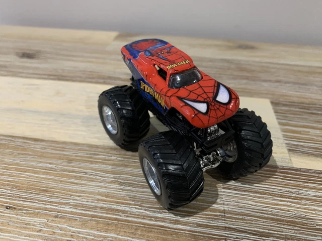 RARE HOT WHEELS Monster Jam Marvel Spider-Man Monster Truck 1:64 Scale ...