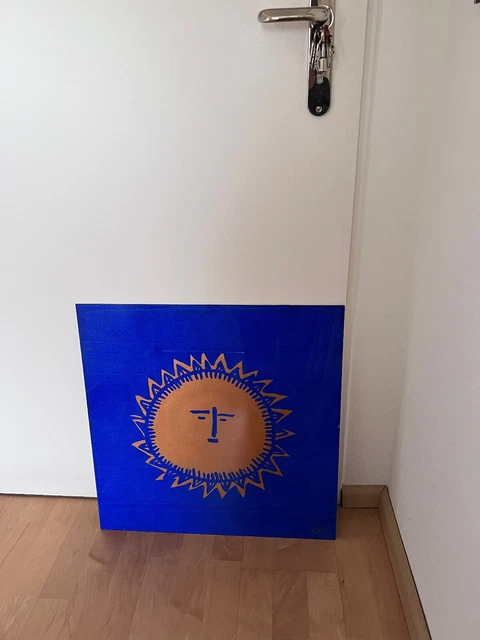 KRAFTWERK/EMIL SCHULT: BILD auf Acrylglas 55x55cm von 1994 handsigniert ...