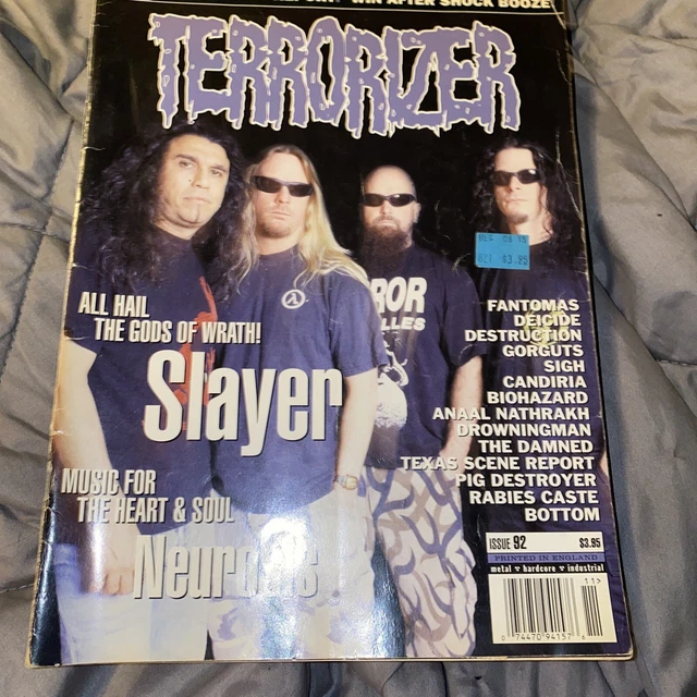 SLAYER VINTAGE Terrorizer Magazine From 2001 #92, Fantomas, Deicide ...