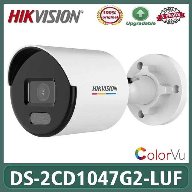 HIKVISION 4MP POE DS-2CD1047G2-LUF ColorVu Built-in Mic Fixed Bullet IP ...