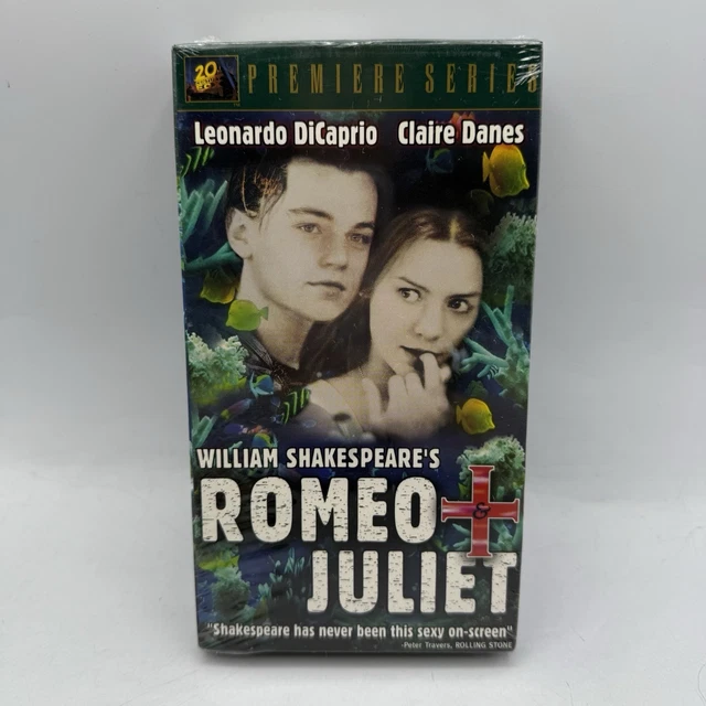 WILLIAM SHAKESPEARES ROMEO & Juliet (VHS, 1997) Claire Danes Leonardo ...