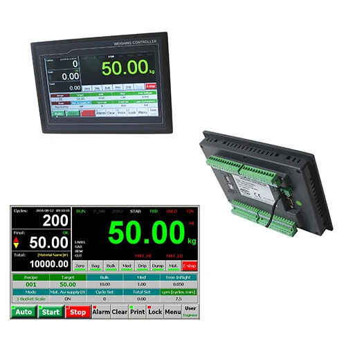 HMI DISPLAY PACKING weighing controller for industrial salt bagging ...