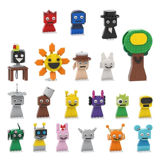 MOC SPRUNKI MINIFIGURES Building Set Simon Oren Winda Sprunki Role ...