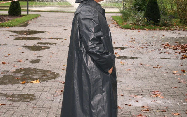 KLEPPERMANTEL KLEPPER REGENMANTEL Gummi PVC Rubber Mantel Raincoat EUR ...