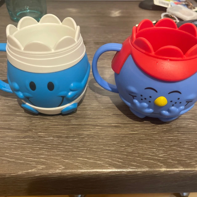 MCDONALDS MR MEN And Little Miss plastic Character Cups mr bump/ Miss ...
