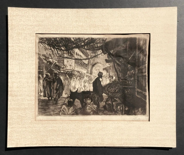 VTG ETCHING PENCIL Signed by Artist Henri Jean PONTOY 1888-1968) $80.00 ...