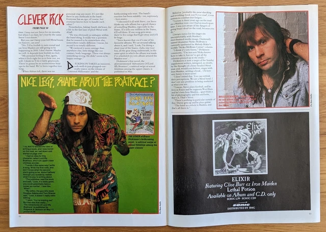 BRUCE DICKINSON KERRANG! issue 285 April 1990 £8.66 - PicClick UK
