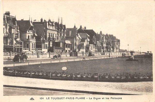 CPA - LE-TOUQUET-PARIS-PLAGE - La digue et les pelouses EUR 7,00 ...
