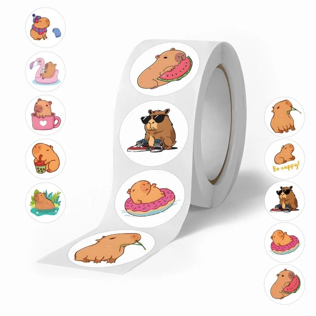 CAPYBARA CUTE CAPYBARA Stickers Fashion Cartoon Capibara Stickers DIY ...