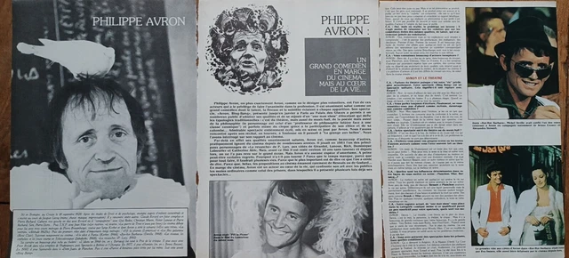 PHILIPPE AVRON ARTICLE Interview 4 Pages Magazine Ciné-Acteurs 1984 EUR ...