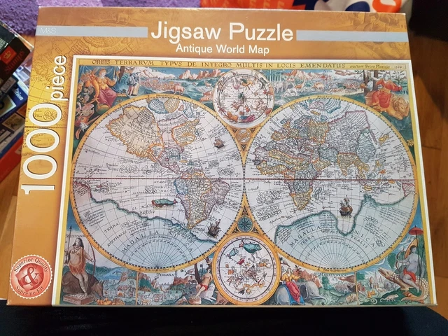 MARK'S AND SPENCER 1000pc jigsaw puzzle Antique World Map £6.00 ...