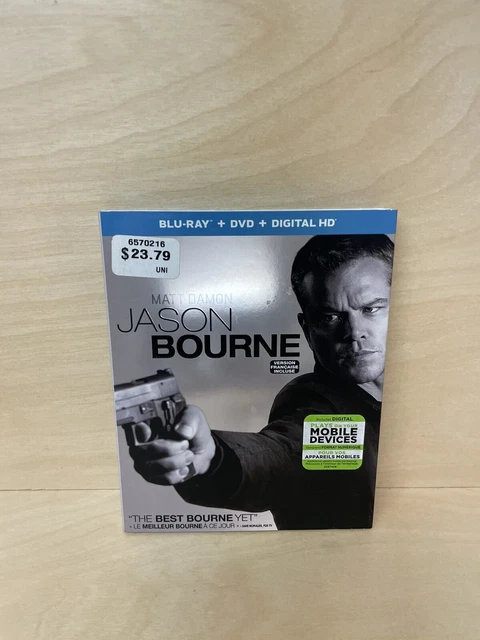 JASON BOURNE (BLU-RAY/DVD 2-Disc Set, 2016, Canadian, Widescreen) Matt Damon $11.99 - PicClick CA