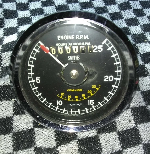 NOS - SMITHS Stationary Engine 2500 RPM Rev Counter / Tachometer £250. ...