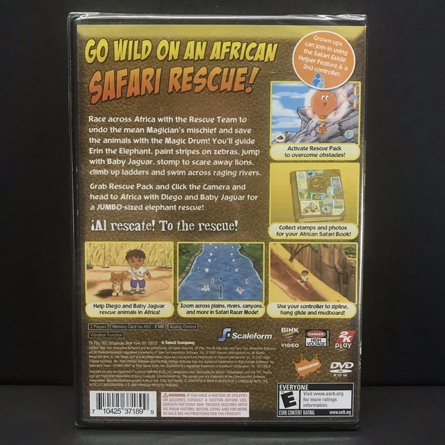 GO DIEGO GO: Safari Rescue - PlayStation 2 New Factory Y Fold Sealed ...