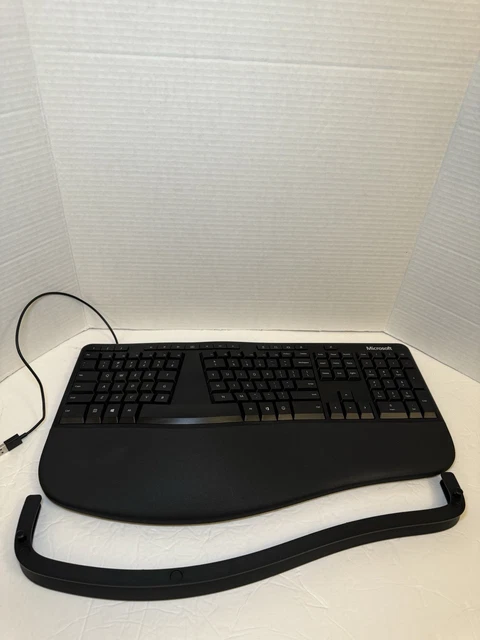 MICROSOFT USB 2.0 Ergonomic Keyboard Model 1878 Black Wired $34.00 ...
