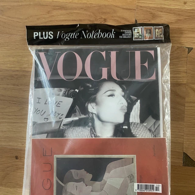 BRITISH VOGUE UK Magazine October 2025 - Raye Plus Free Vogue Notebook ...