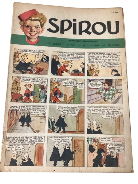 ANCIENNE REVUE SPIROU Vintage Bande Dessinée Livre Pas Lucky Luke Astérix 1949 EUR 4,00 ...