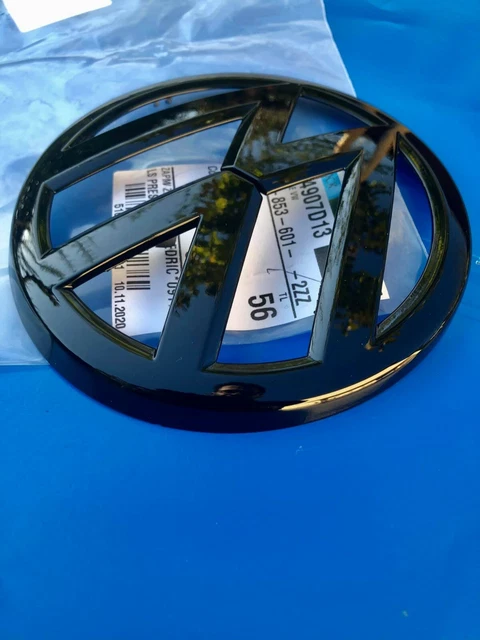 LOGO VW CALANDRE Golf Vi 6 Mk6 Noir Brillant Original 5K0853601F Neuf ...