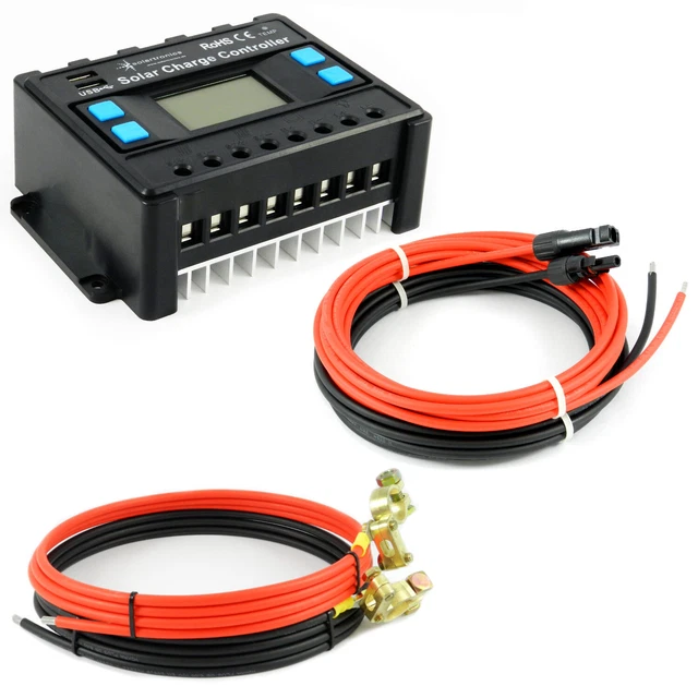 SOLAR SET 20A Charge Controller Cable Battery Storage Controller ...