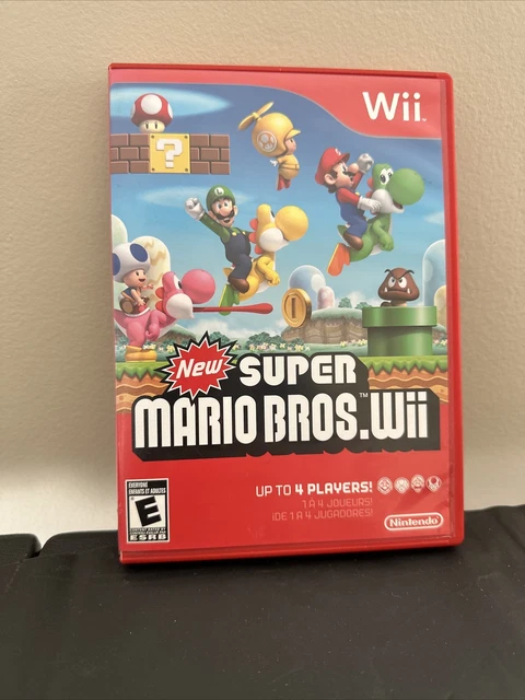 NEW SUPER MARIO Bros Wii Nintendo Game Complete W/ Manual CIB Tested ...