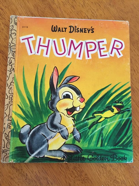 WALT DISNEY THUMPER Little Golden Book (Hardcover, 1973) Very Good ...