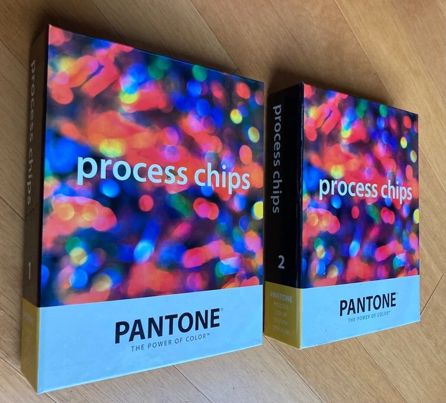 PANTONE PROCESS COLOR Chips - 2-Book Set in Very Good Condition $135.00 ...