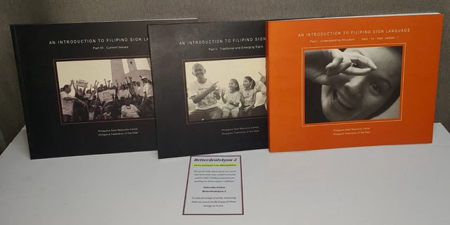 FILIPINO SIGN LANGUAGE 2004 Philippines Deaf Resource Center, All 3 ...